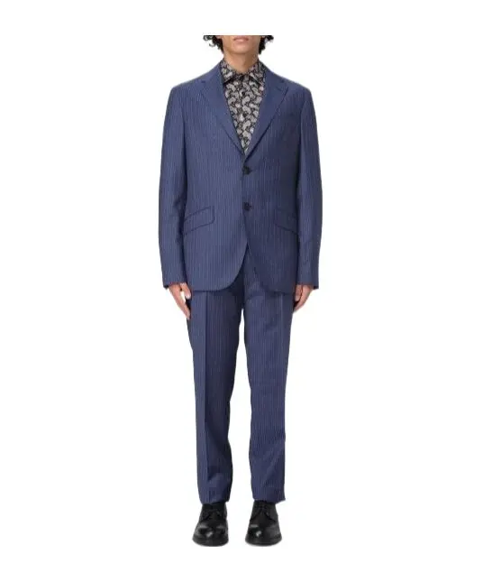 Etro Pinstriped Wool Suit