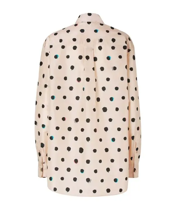 Fendi Falena Dots Printed Long Sleeved Shirt - Multicolor