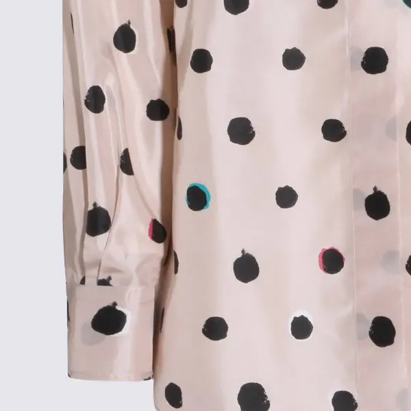 Fendi Falena Dots Printed Long Sleeved Shirt
