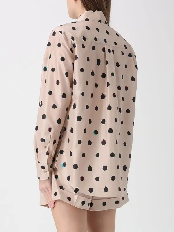 Fendi Falena Dots Printed Long Sleeved Shirt