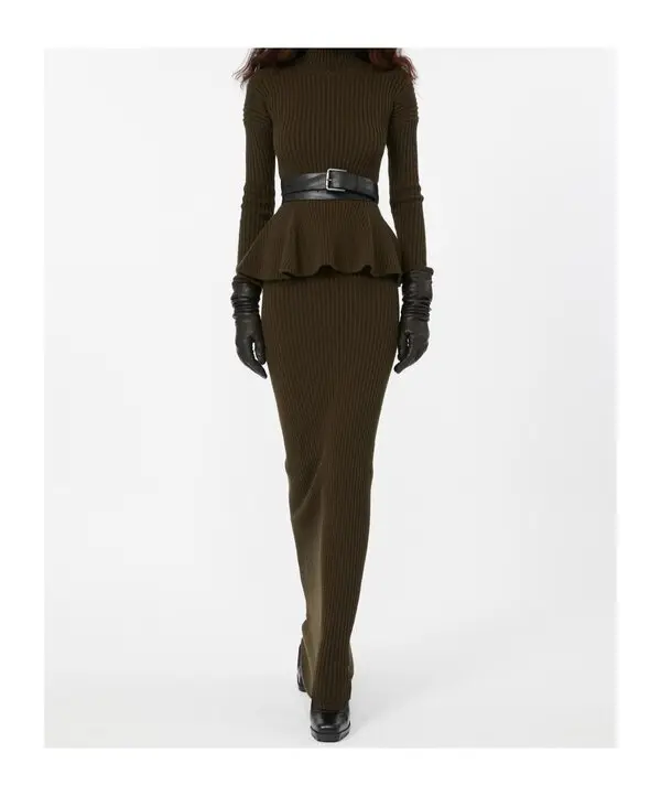 Max Mara Boris Knit Ribbed Maxi Skirt