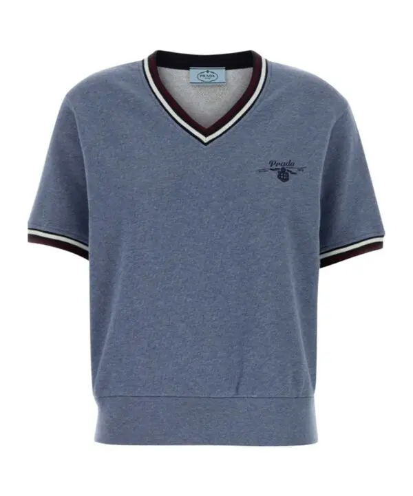 Prada Short-sleeved V-neck Jumper