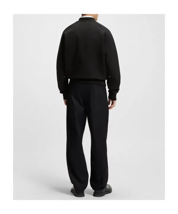 Hugo Boss Zip Up Jersey Bomber Jacket