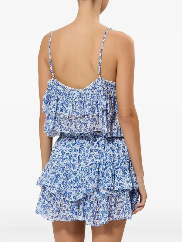 Isabel Marant Étoile Erisa Tiered Floral Print Camisole - Blue