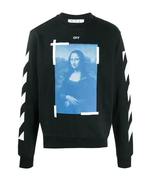 Off-White Mona Lisa Print Sweatshirt - Black