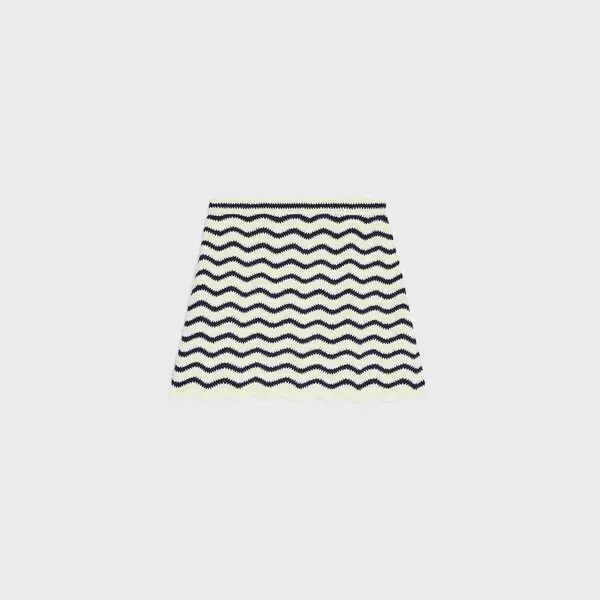 Celine Mini Skirt In Crochet Cotton - Black
