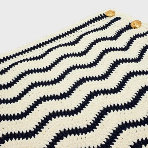 Celine Mini Skirt In Crochet Cotton - Black
