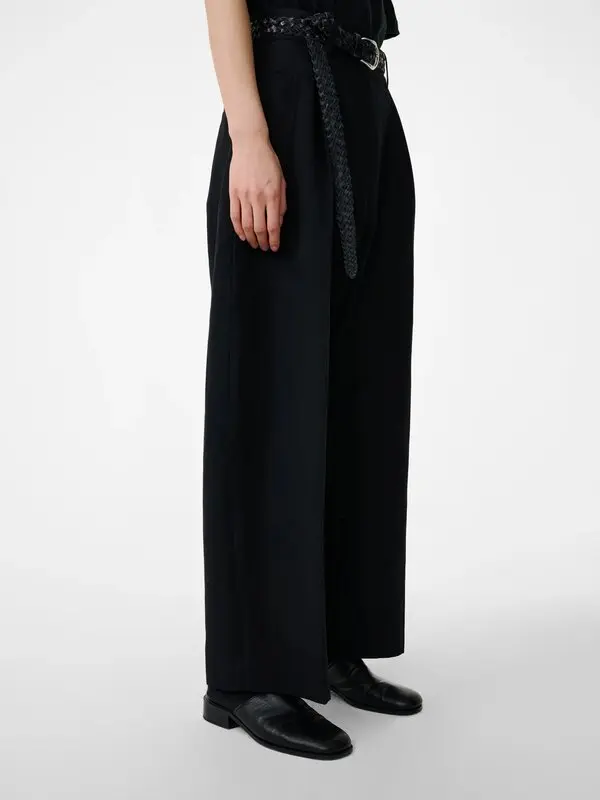Studio Nicholson Minos Pleated Trousers - Black