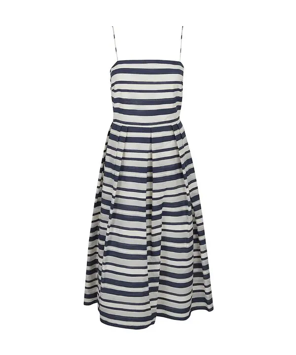 Ralph Lauren Striped Strappy Midi Dress