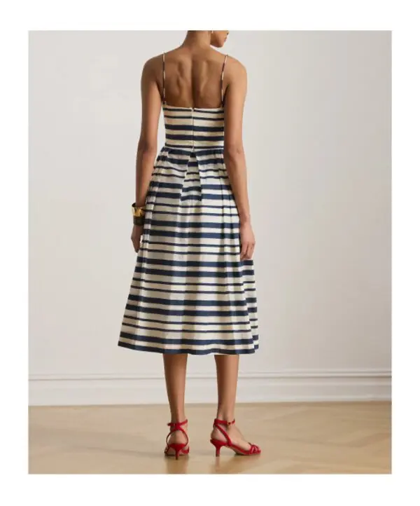 Ralph Lauren Striped Strappy Midi Dress