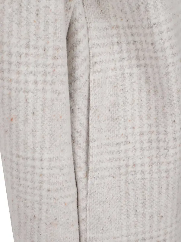 Harris Wharf London Checked Button-up Coat