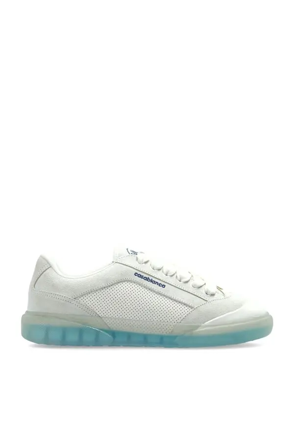 Casablanca Logo Plaque Lace-up Sports Sneakers - White