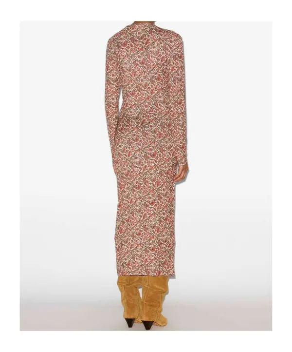 Isabel Marant Étoile Jelina Paisley Print Long Sleeve Dress