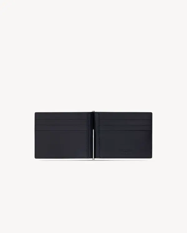 Saint Laurent Bill Clip Wallet - Midnight Blue