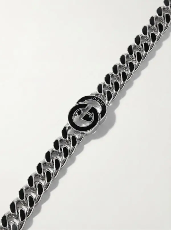 Gucci Interlocking G Chain Bracelet - Palladium Color