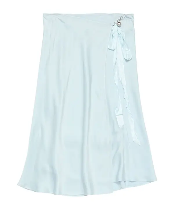 Acne Studios Wrap Skirt With Silver-tone Embellishments
