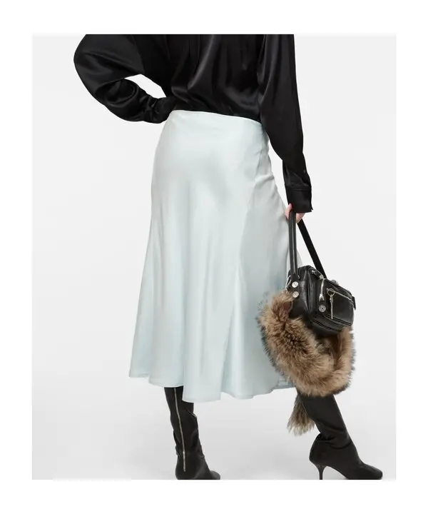 Acne Studios Wrap Skirt With Silver-tone Embellishments