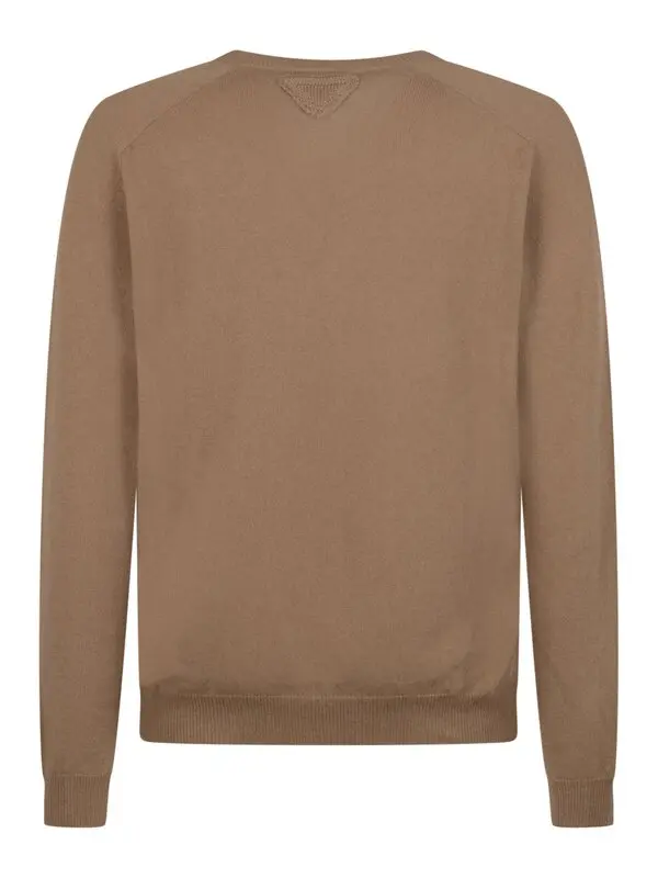 Prada Long-sleeved V-neck Sweater