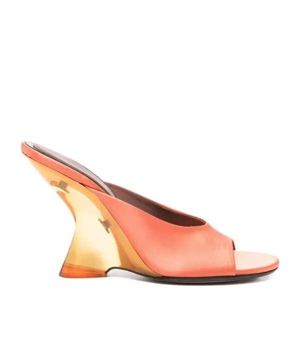 Dries Van Noten Sculptural Wedge Heel Sandals - Multicolor