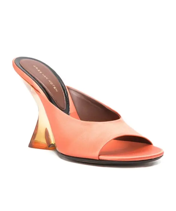 Dries Van Noten Sculptural Wedge Heel Sandals