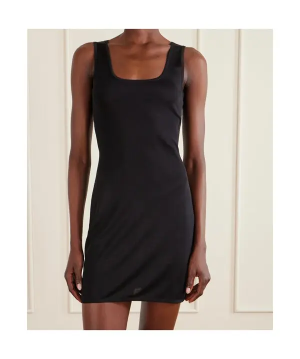 Saint Laurent Sleeveless Square Neck Mini Dress