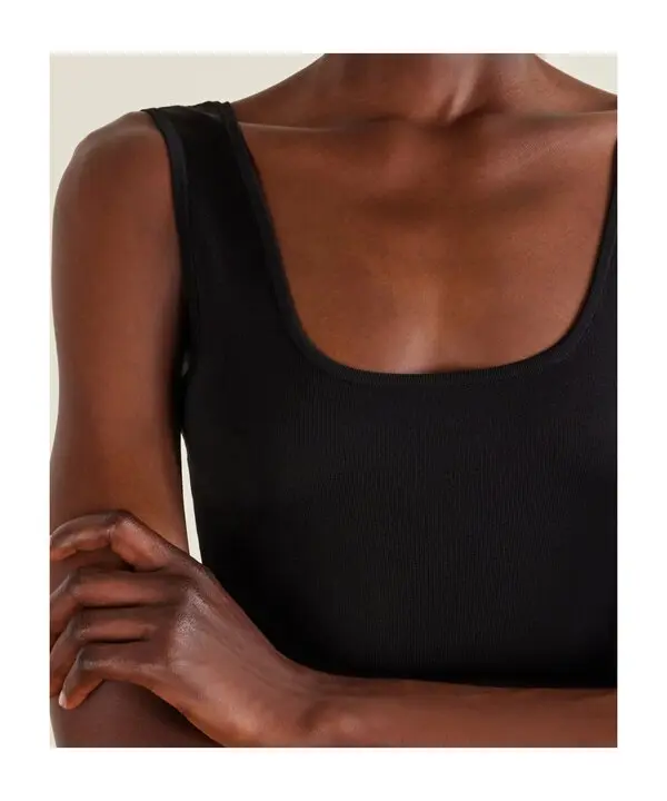 Saint Laurent Sleeveless Square Neck Mini Dress