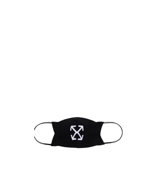 Off-White Jacquard Arrows Motif Face Mask - Black