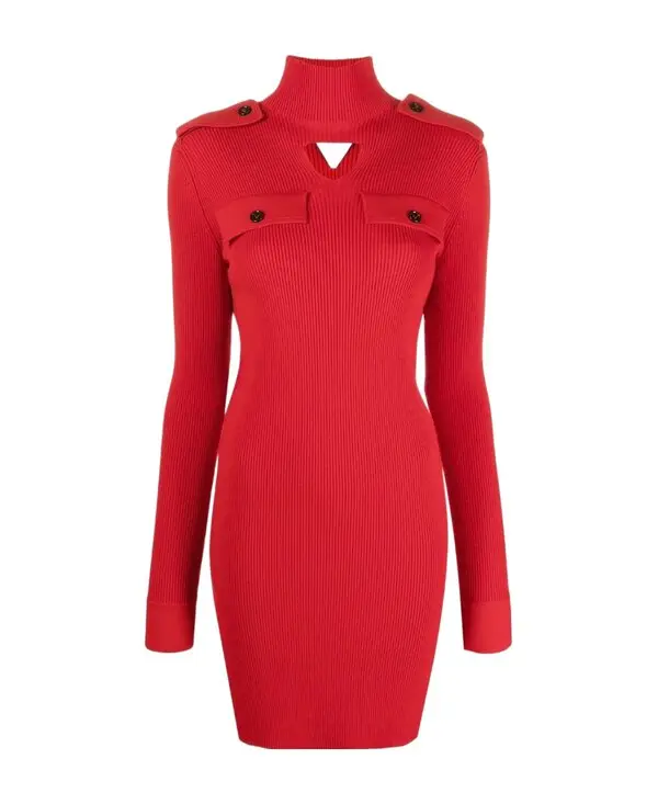 Bottega Veneta Cut-out Triangle Fitted Dress