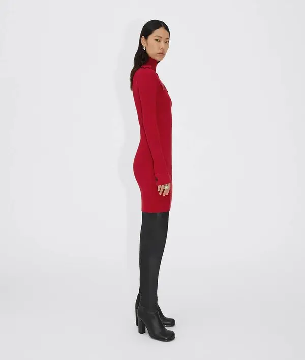 Bottega Veneta Cut-out Triangle Fitted Dress