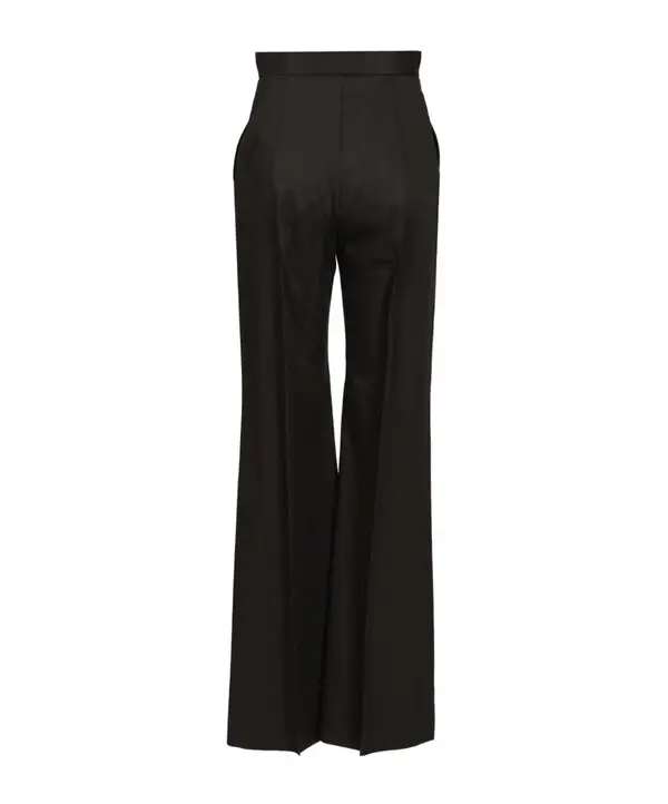VIVIENNE WESTWOOD Pleated Flared Trousers - Black