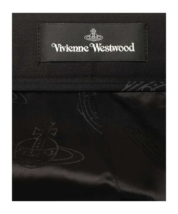 VIVIENNE WESTWOOD Pleated Flared Trousers - Black