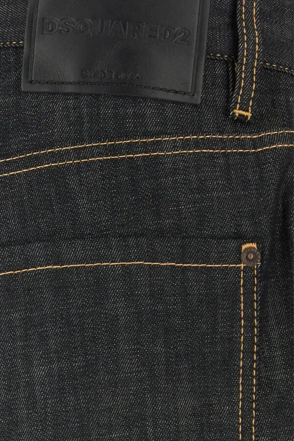 Dsquared2 Five-pocket Wide-leg Jeans - Black