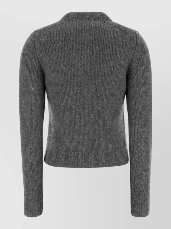 Miu Miu Crewneck Button-up Cardigan