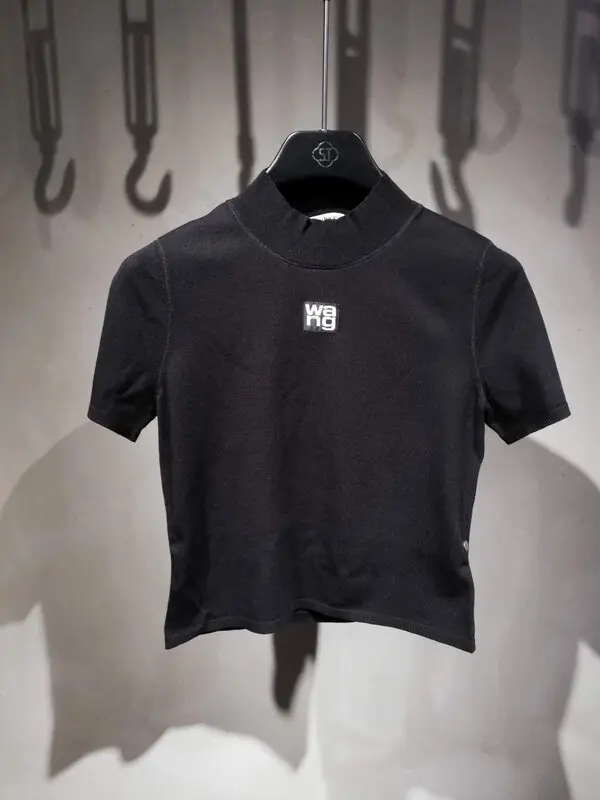 Alexander Wang Mock Neck Short Sleeve T-shirt
