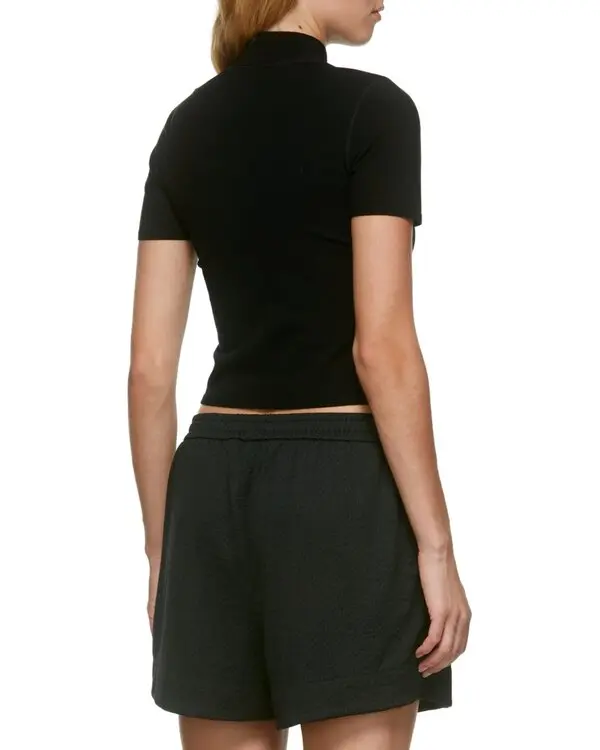 Alexander Wang Mock Neck Short Sleeve T-shirt