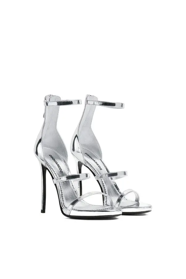 Dsquared2 Heeled Sandals With Stiletto Heel And Zip Closure