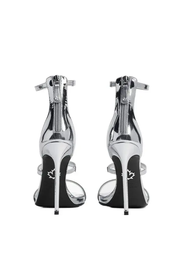 Dsquared2 Heeled Sandals With Stiletto Heel And Zip Closure