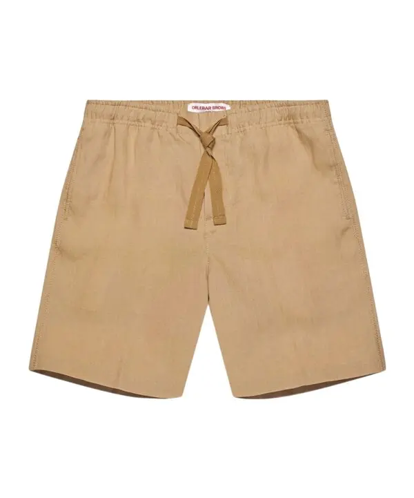 Orlebar Brown Alex Drawstring Linen Shorts - Biscuit