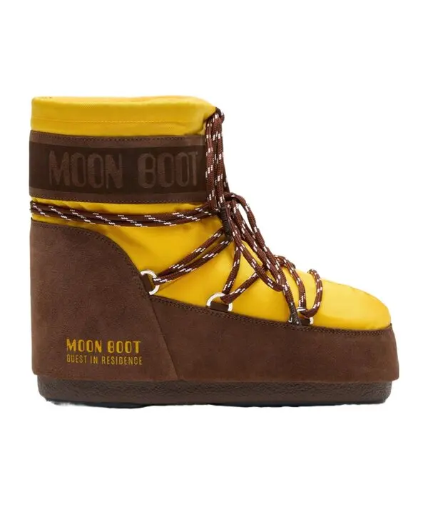 Moon Boot Icon Low Lace-up Boots - Red