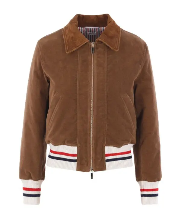 Thom Browne Padded Cropped Corduroy Jacket