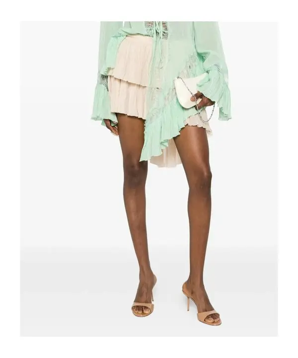 Blumarine Tiered Pleated Skirt
