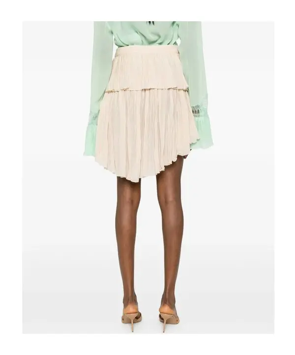 Blumarine Tiered Pleated Skirt