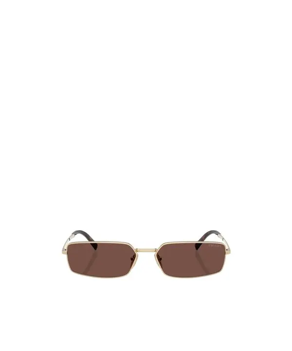 Prada Rectangular Frame Sunglasses - Faint Golden