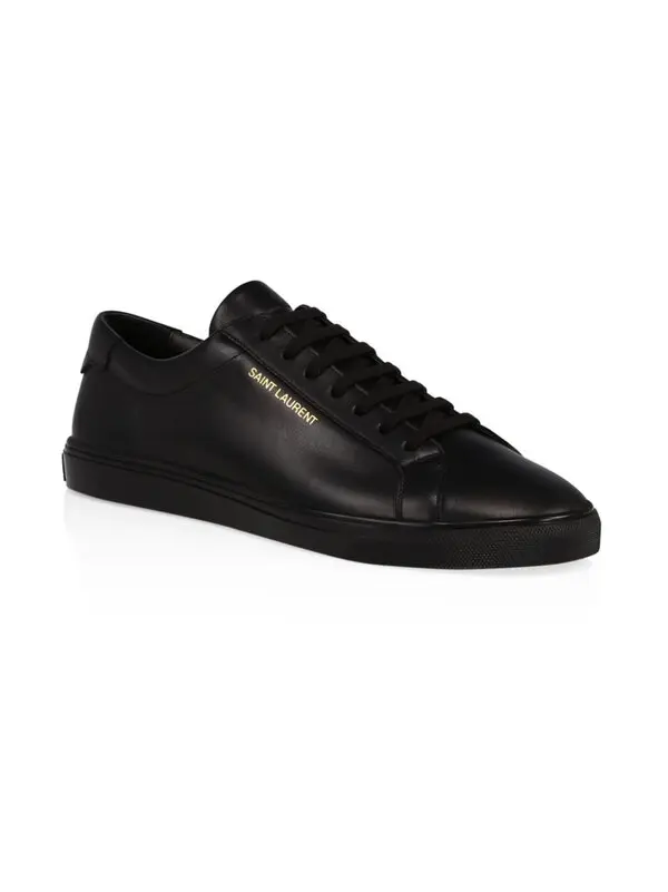Saint Laurent Andy Lace-up Sneakers - Black