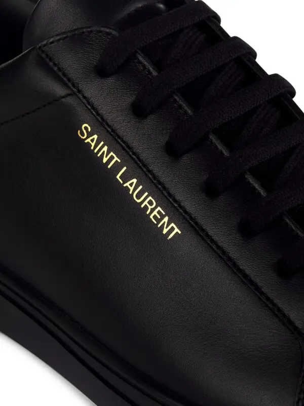 Saint Laurent Andy Lace-up Sneakers - Black
