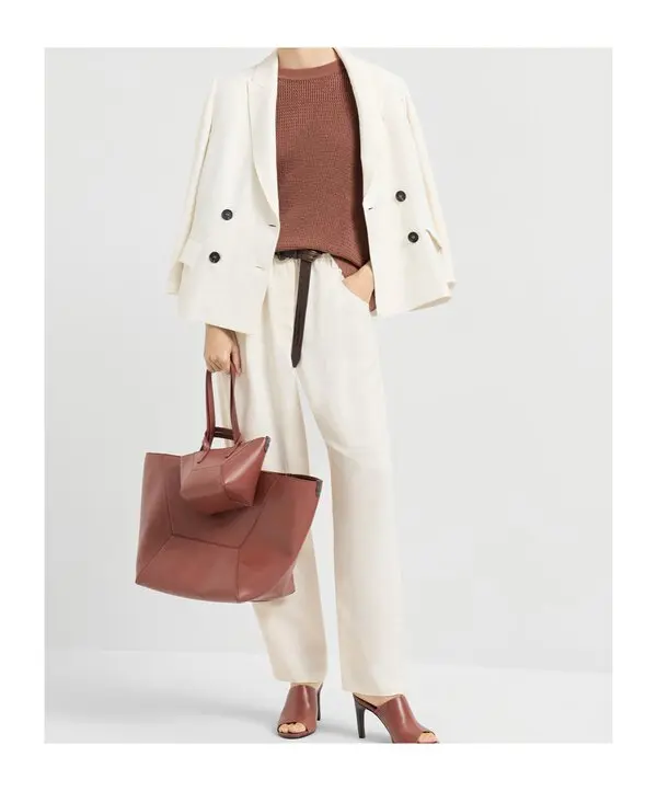 Brunello Cucinelli Sparkling Detail Long Sleeve Sweater
