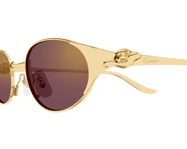 Cartier Oval Frame Sunglasses - Gold