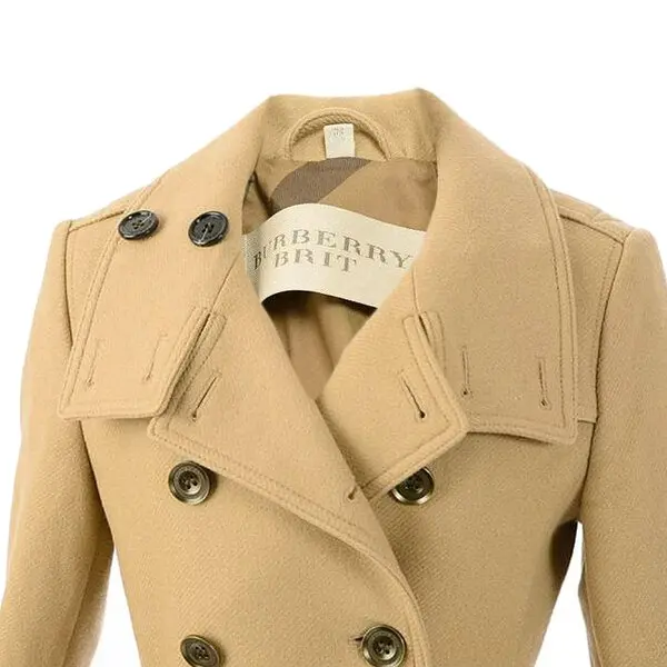 Burberry Long-sleeved Trench Coat With Belt - Nude