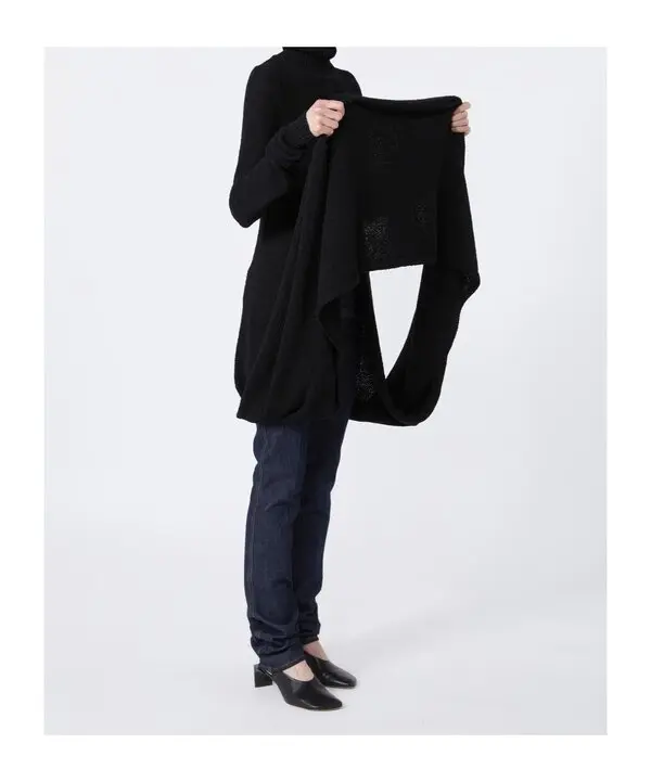 Sportmax High-neck Knitted Jumper With Front Slit