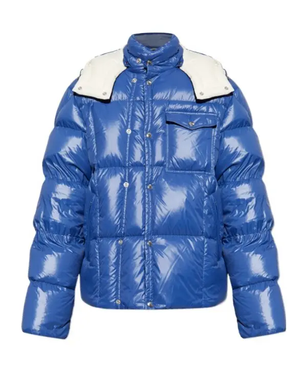 Moncler Serfanto Hooded Puffer Jacket - Blue